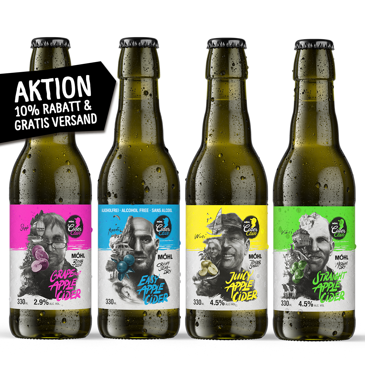 Möhl Cider Clan 24er Tastingbox – Mosterei Möhl